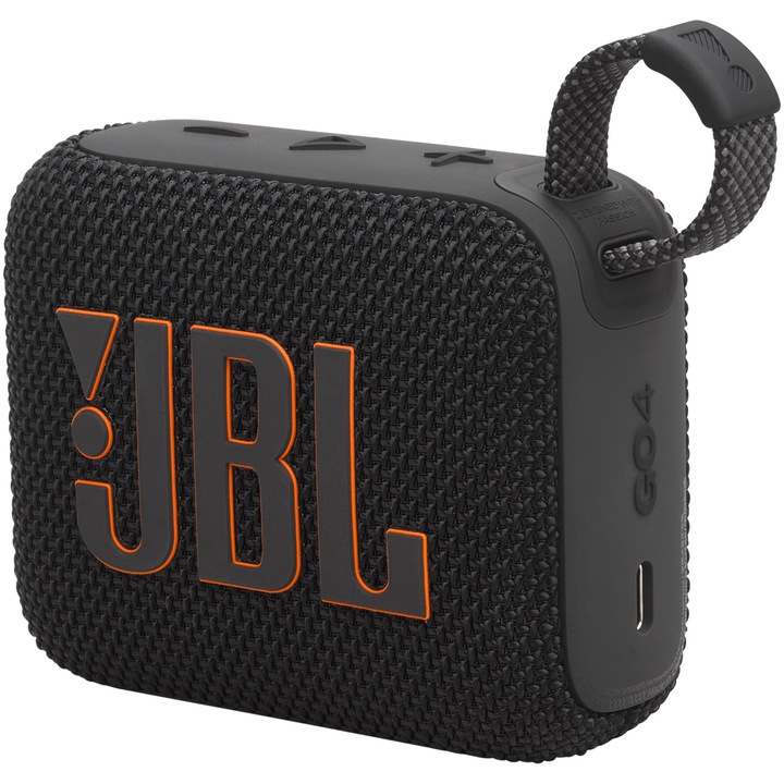 Boxa portabila JBL Go 4, IP67, Bluetooth, Auracast, Negru - eMAG.ro