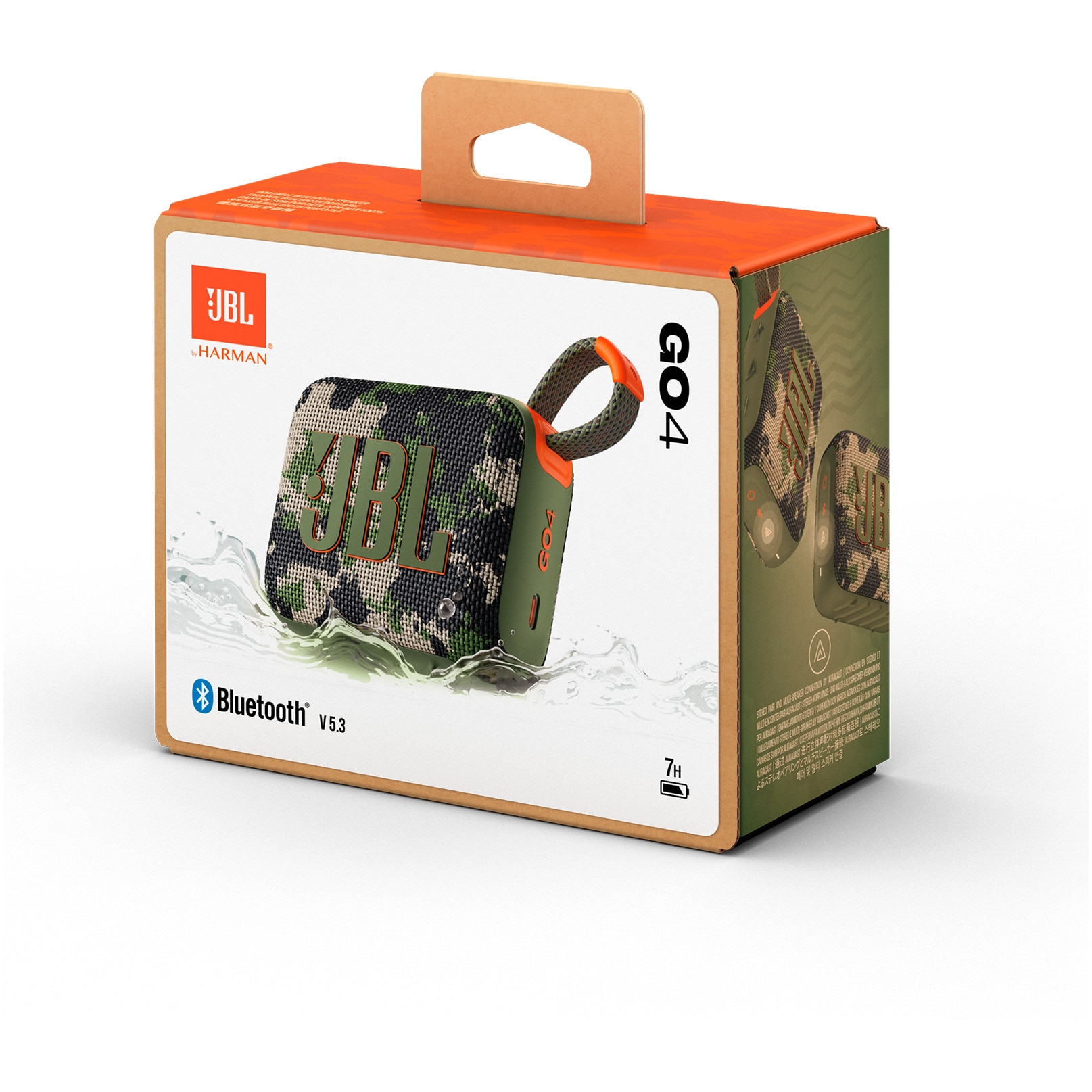 Boxa portabila JBL Go 4, IP67, Bluetooth, Auracast, Camuflaj - eMAG.ro