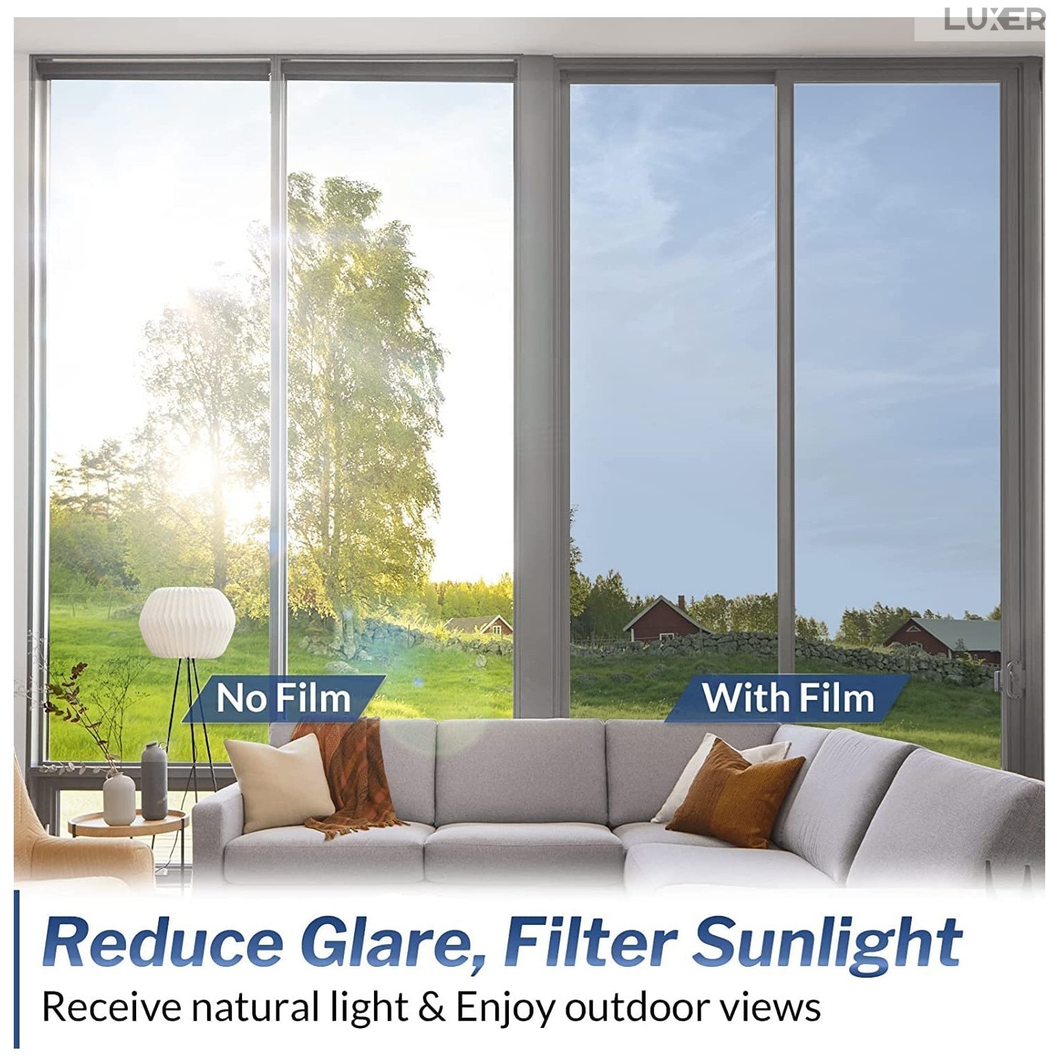 Folie Autoadeziva Pentru Geam Cu Protectie Solara UV si Efect de ...