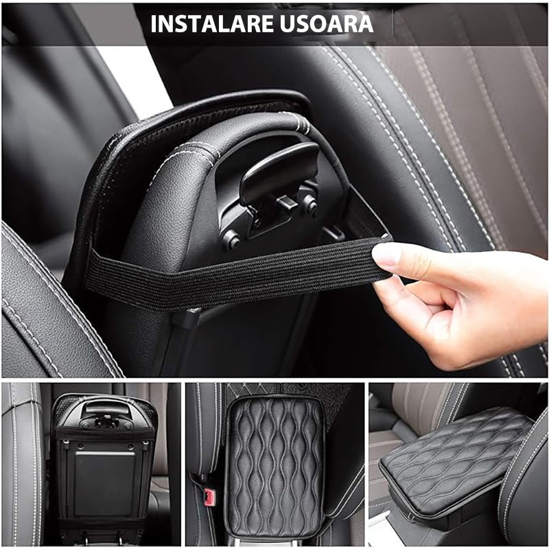 Husa cotiera auto universala, Impermeabila, Piele ecologica, 29.5x20 ...