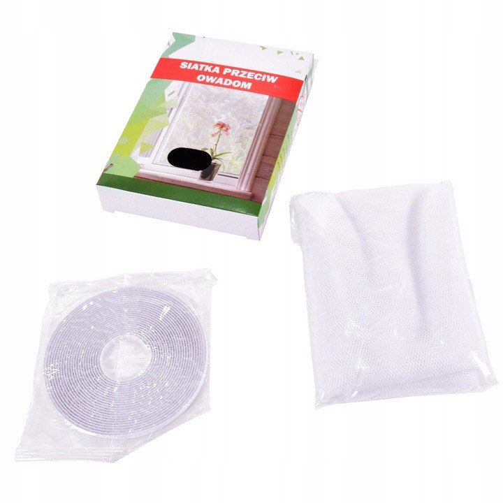 Plasa anti-insecte, pentru geam, fixare scai, dimensiune ajustabila ...