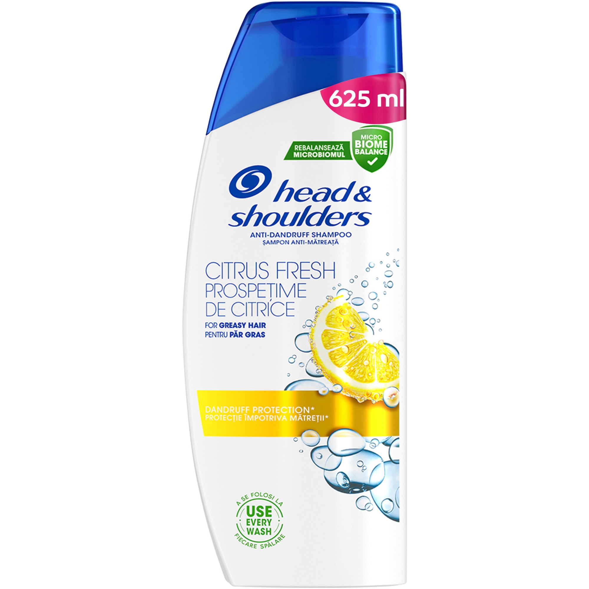 Sampon anti-matreata Head & Shoulders Citrus Fresh pentru par gras, 625 ...