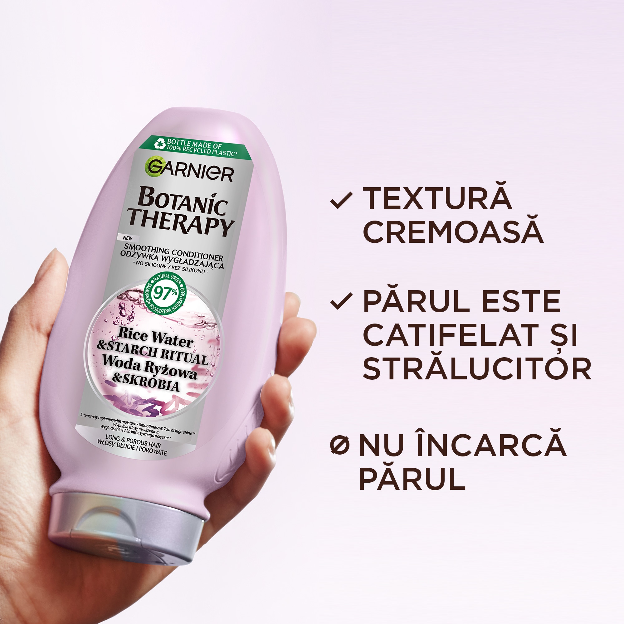 Balsam Garnier Botanic Therapy Rice Water pentru parul lung, 200 ml ...