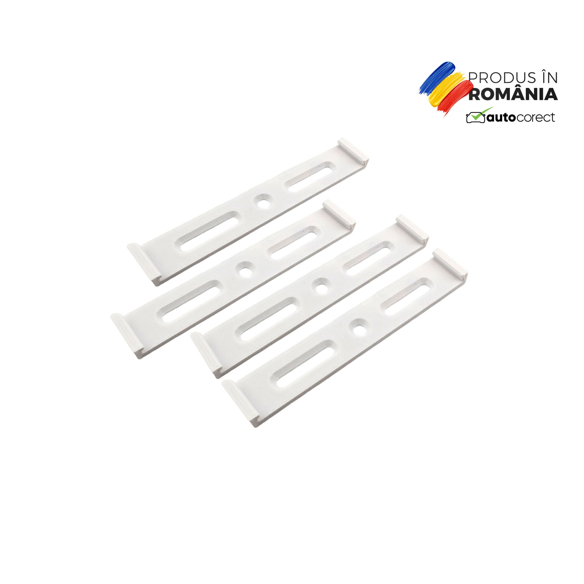 Set suport numere auto ultra slim autocorect® alb - eMAG.ro