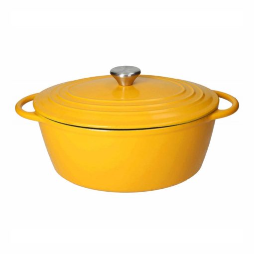 Oala din fonta Zurrichberg cu capac, ovala 27cm/5L - eMAG.ro