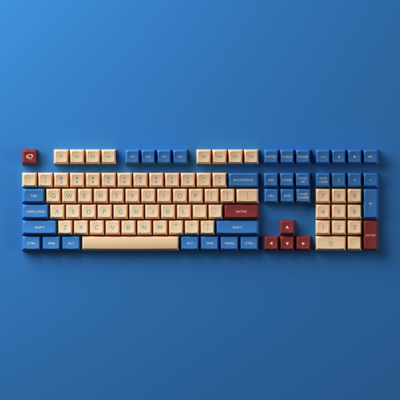 Kit taste gaming Akko Palace Keycaps Set PBT OSA, set complet 187 taste ...