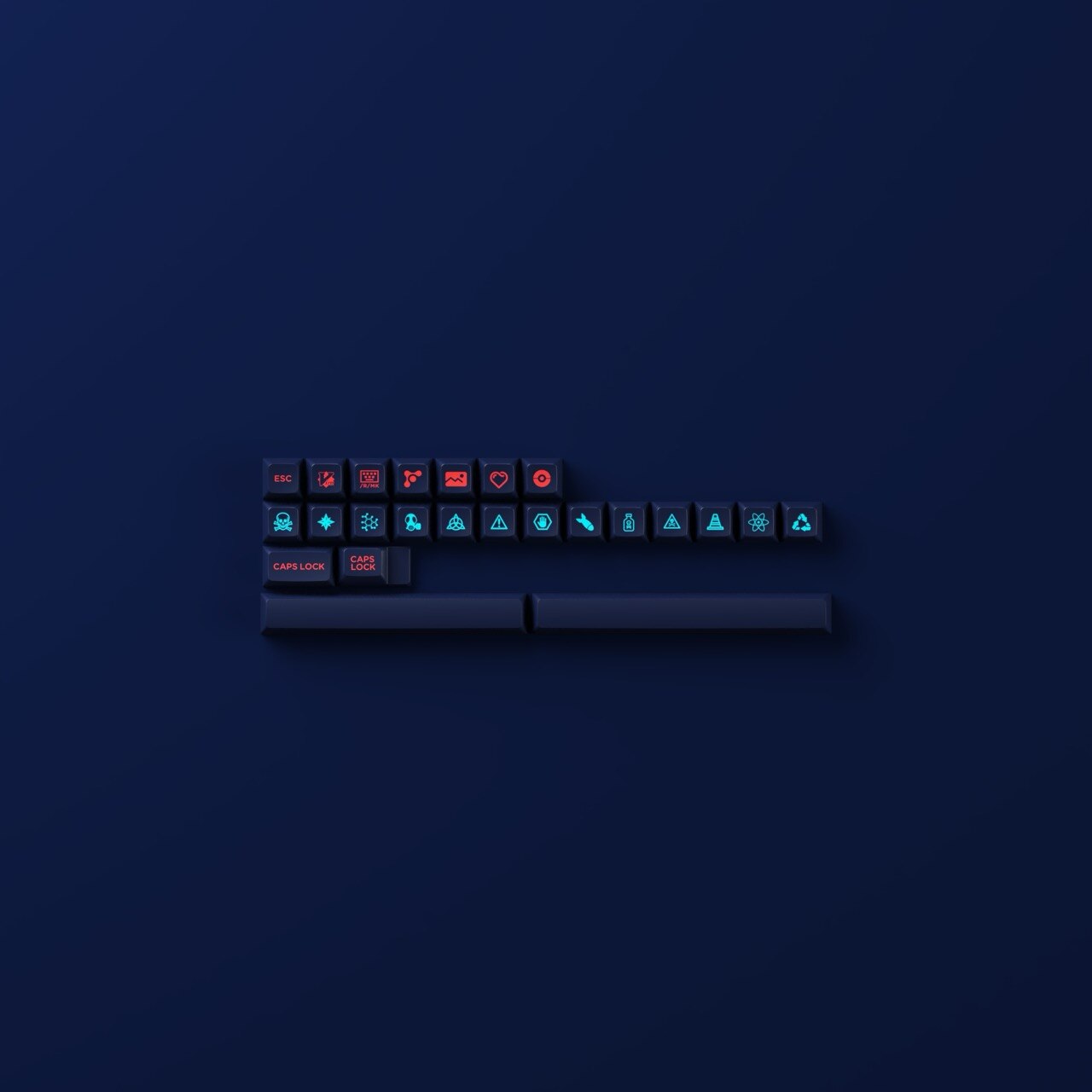 Комплект клавиши за клавиатура Akko Starry Night Keycaps Set PBT OSA ...