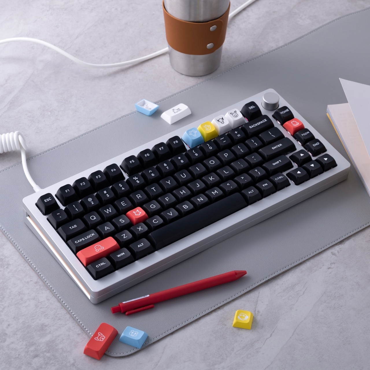 Kit taste gaming Akko WOB Building Blocks Keycaps Set PBT MDA, set ...