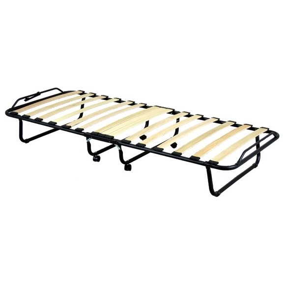 Pat pliabil Terry, 80x190, 15 lamele, saltea 9 cm, cadru metal - eMAG.ro