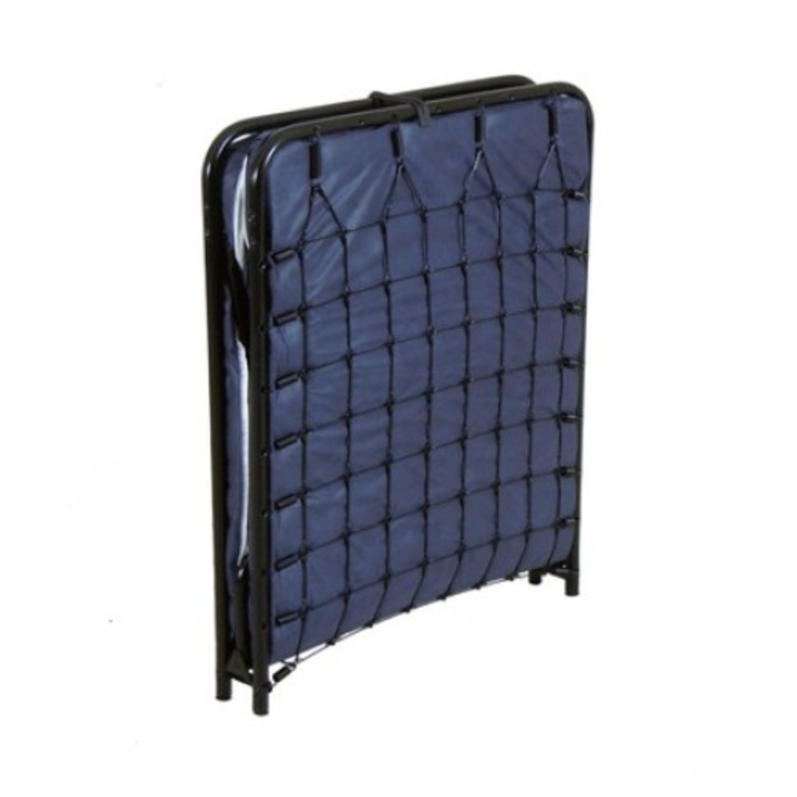 Pat pliabil Popey, 80x190 cu saltea 4 cm, cadru si plasa metalica - eMAG.ro