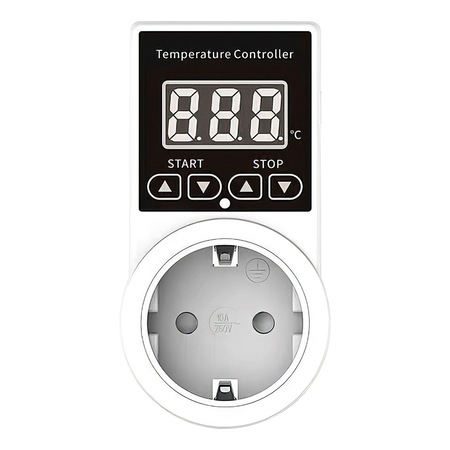 Priza Programabila Techstar®, Digital Timer, 240V, 10A, Timp/Temperatura, Termostat, Senzor ...