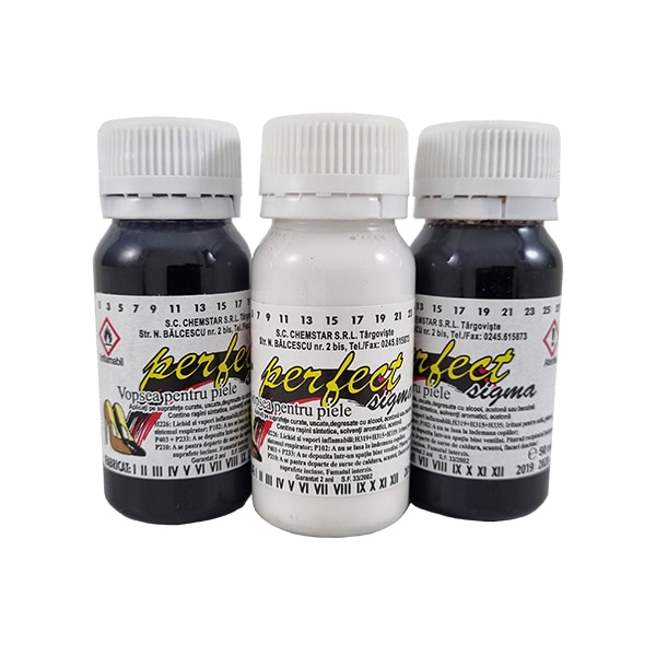 Vopsea pentru piele, Standard, alb, 50 ml - eMAG.ro