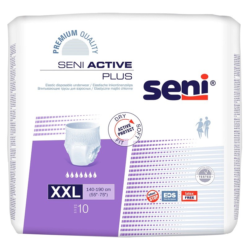 Set 2 x 10 Scutece Adulti Tip Chilot Seni Active Plus, XXL - eMAG.ro