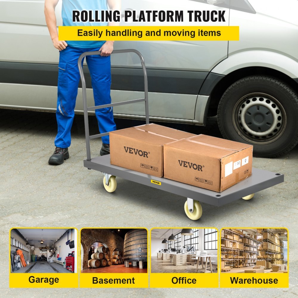 Carucior Platforma pentru Transport Marfa, Pliabil, Capacitate 2000 Kg ...