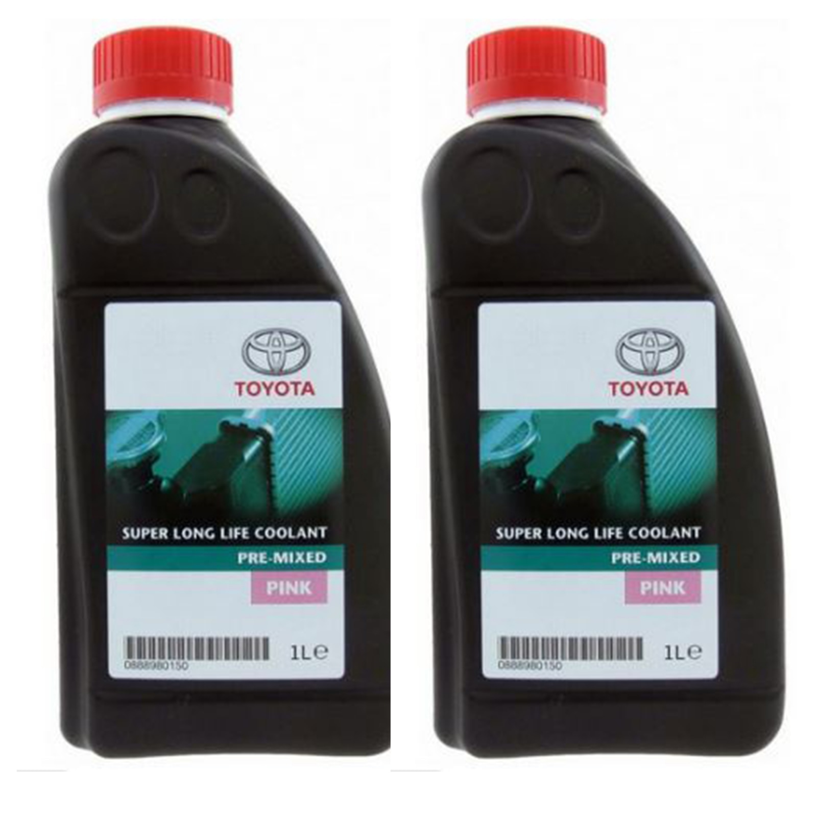 Pachet 2 litri Antigel gata preparat Super Longlife Toyota SLLC G12 roz ...