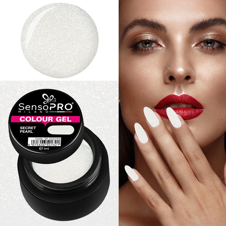 Gel UV Colorat Secret Pearl 5ml, SensoPRO Milano - eMAG.ro