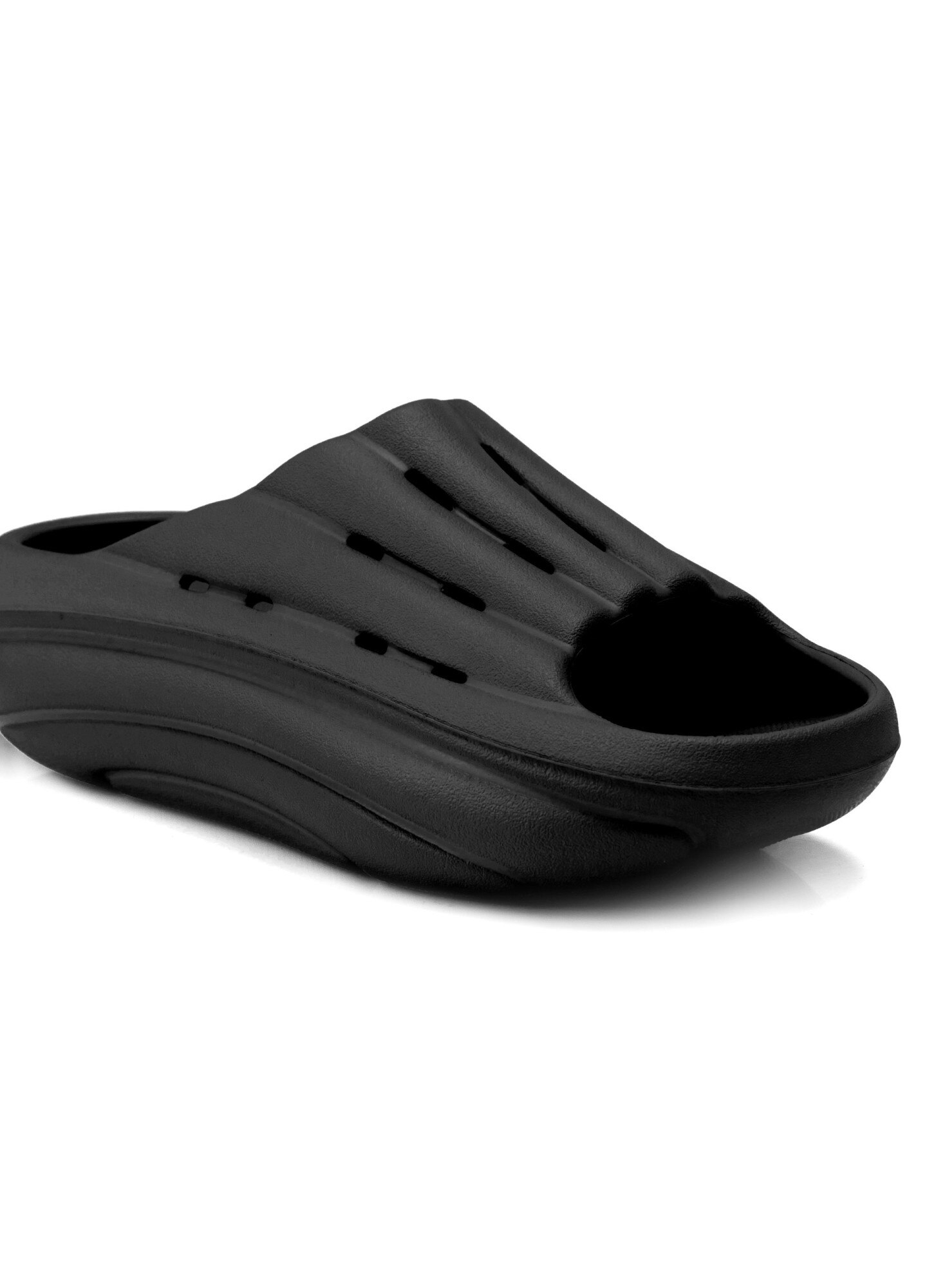 Slapi de dama UGG Foamo Slide, plastic, platforma subtila, negru, 40 ...
