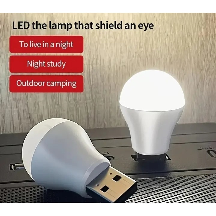 Set 2 becuri led cu conectare usb pentru lumina de veghe - eMAG.ro
