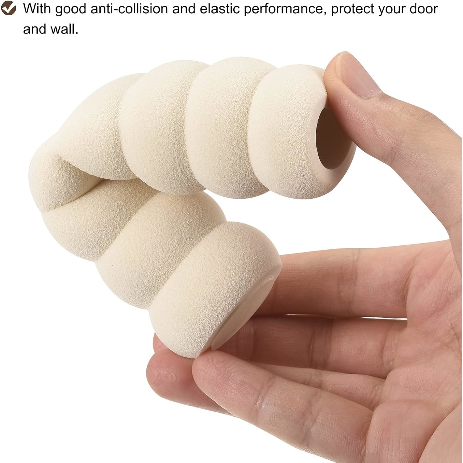 Set 6 huse de protectie maner usa din burete maro, JENUOS®, Bej - eMAG.ro