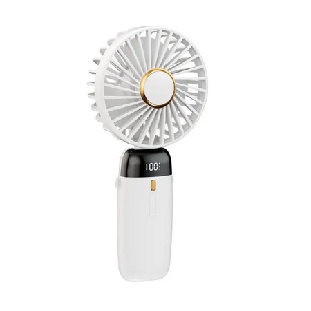Ventilator portabil, ZYuuan, cu display digital, mini, incarcare USB ...