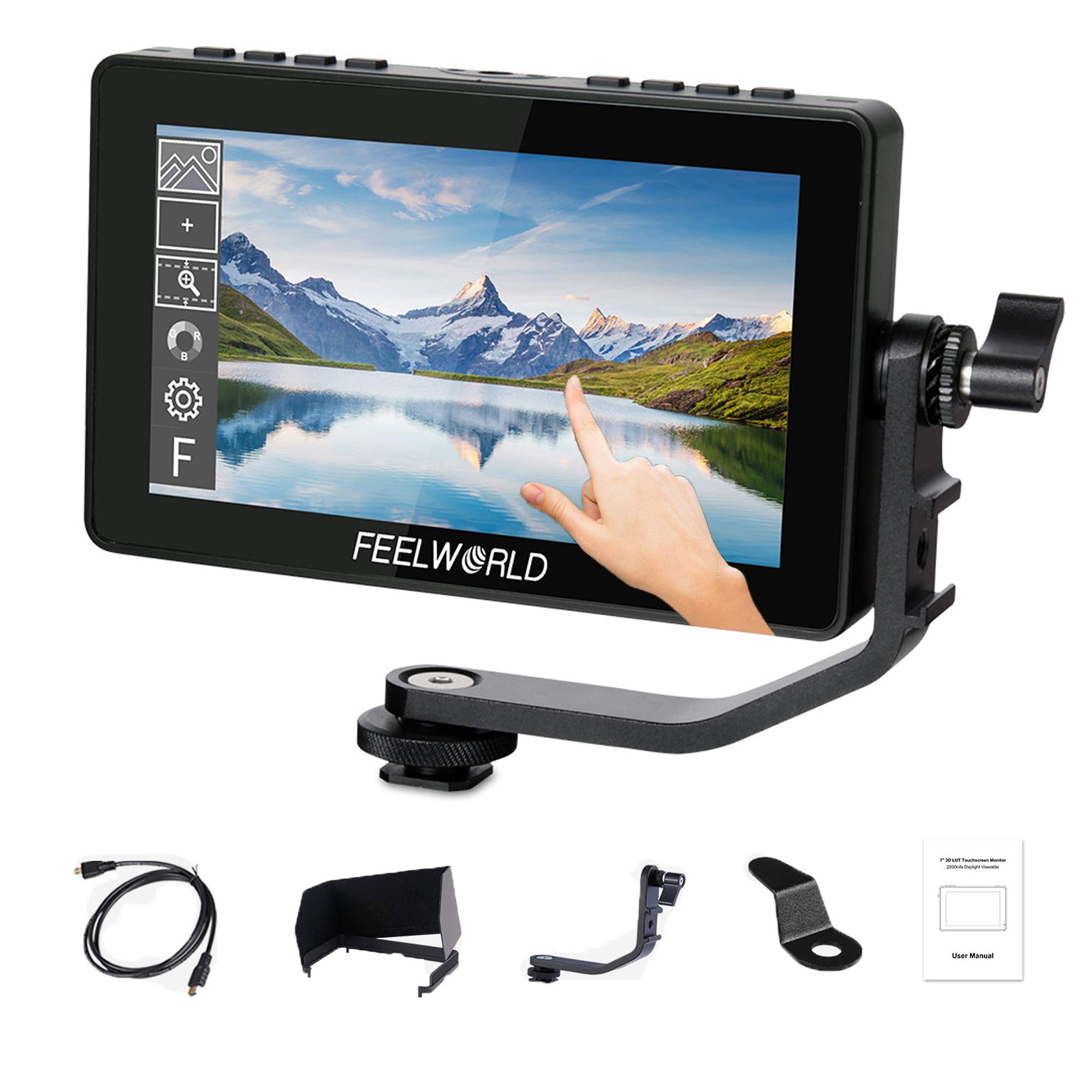 Monitor FeelWorld F5 Pro V4 6 inch touch screen DSLR camera field ...