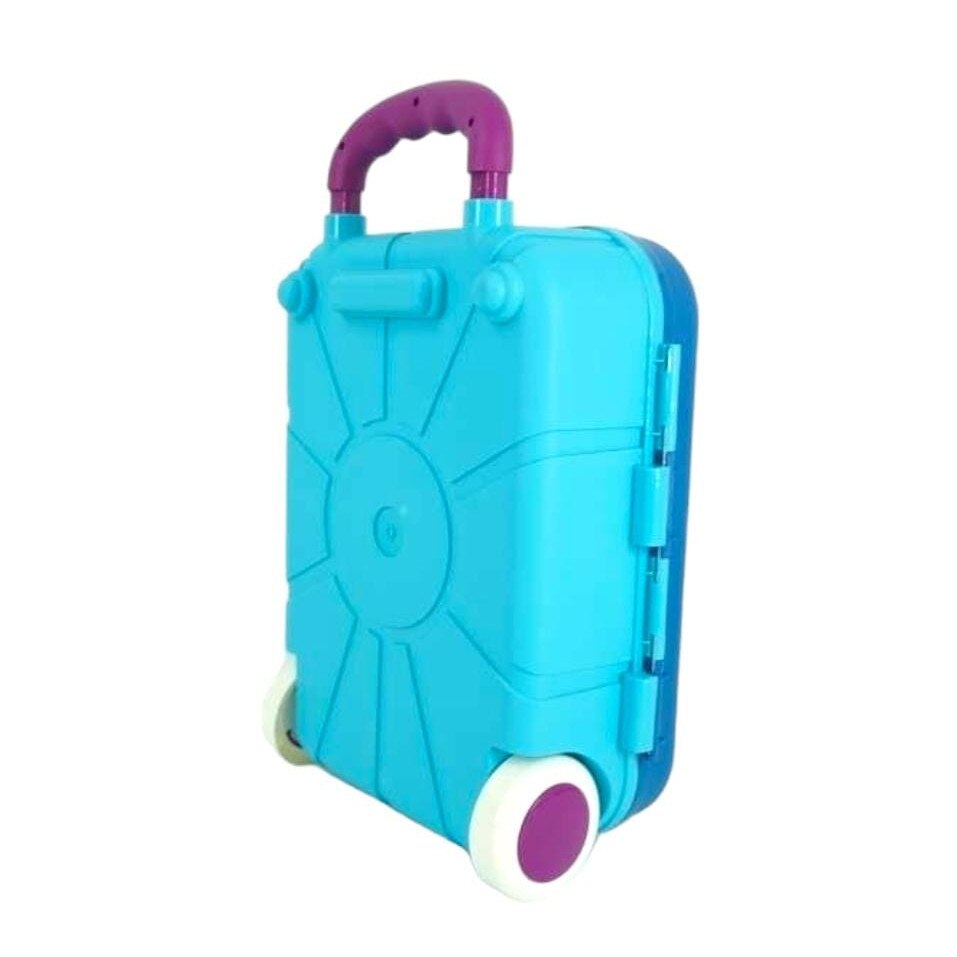 Set bucatarie portabila tip troller pentru fetite, + 3 ani, Roz Hello ...