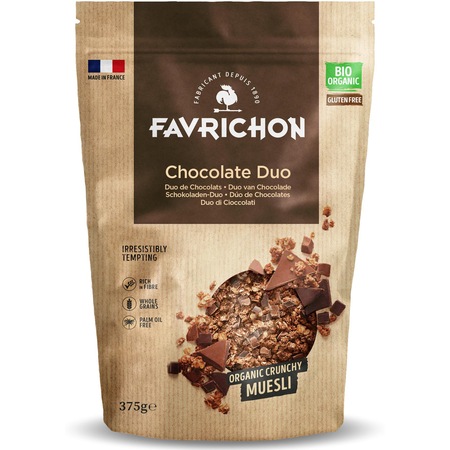Musli BIO crocant cu 2 feluri de ciocolata Favrichon 375g - eMAG.ro