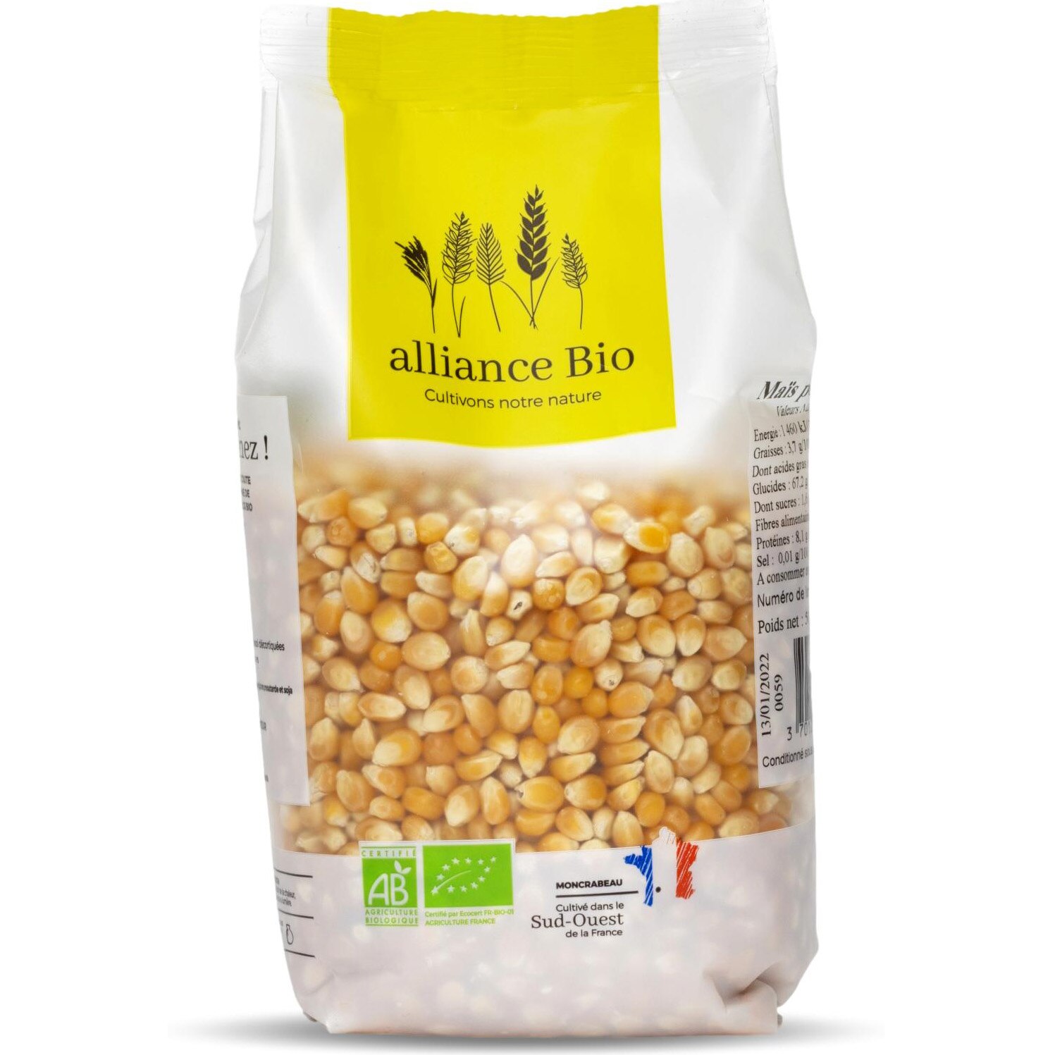 Porumb BIO pentru popcorn Alliance Bio 500g - eMAG.ro