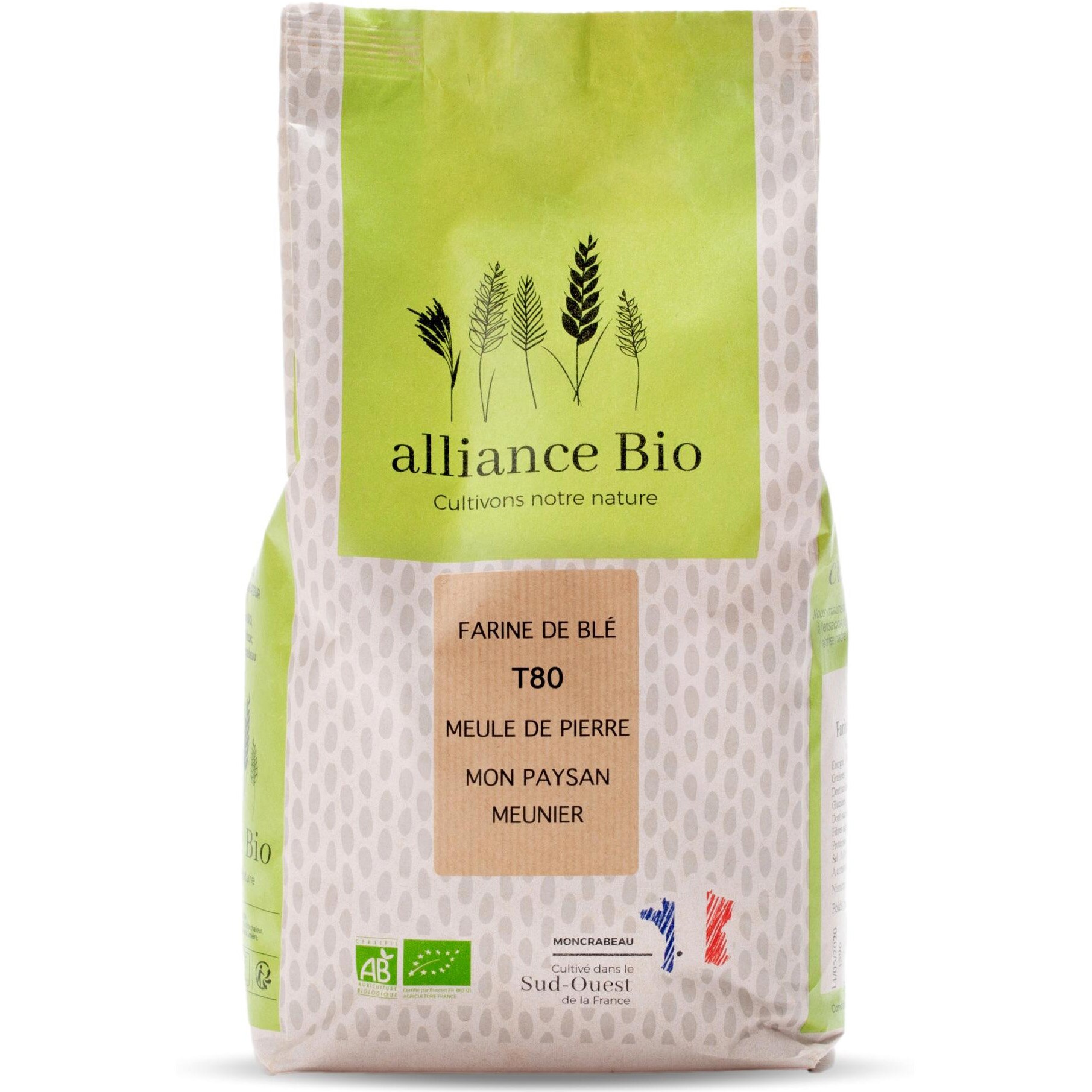 Faina BIO de grau T80, semi integrala Alliance Bio 1000g - eMAG.ro