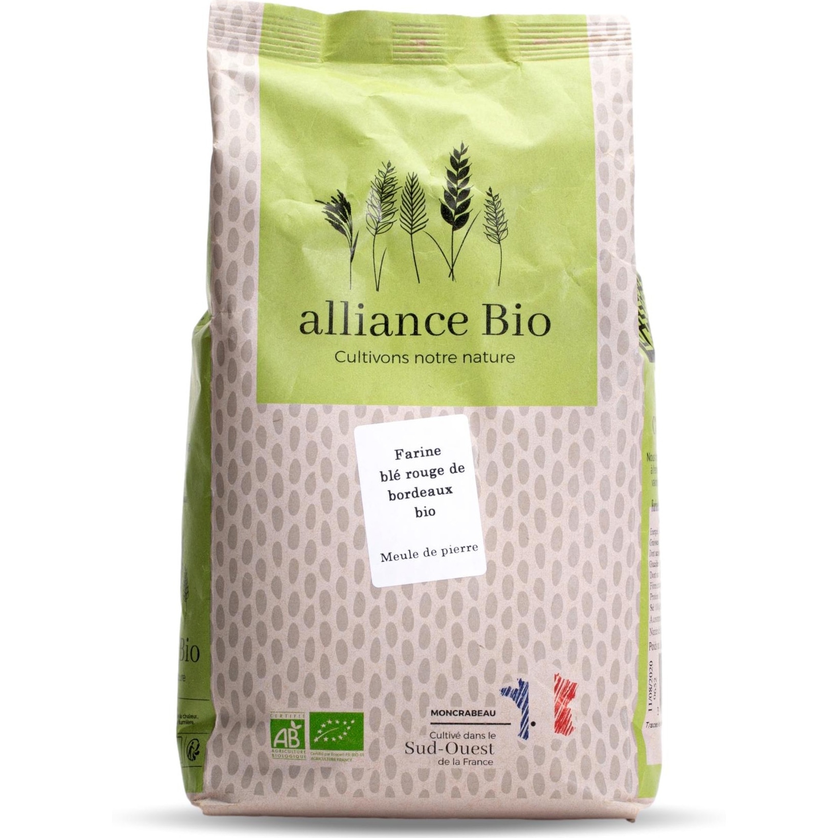 Faina BIO de grau antic T80, selectie Rouge de Bordeaux Alliance Bio ...