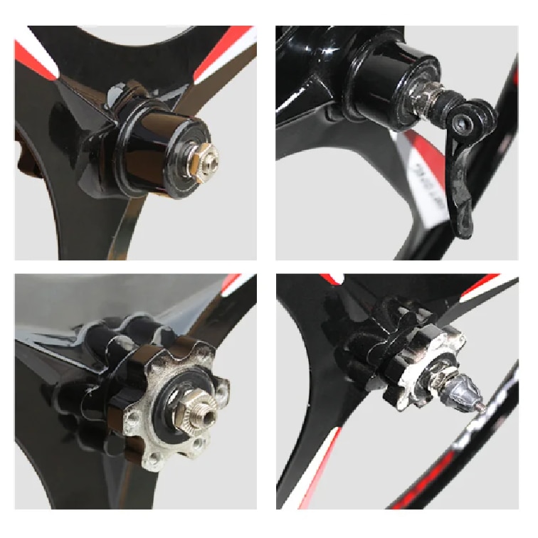 Roti pentru Bicicleta MTB 27 "5" Fata/Spate din Magneziu in 3 spite, cu ...