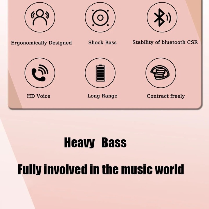 Casti Wireless Over-Ear – Bass Puternic, Design Ergonomic, Bluetooth ...