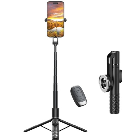 Trepied Foto Telescopic, Pentru Camera Foto/Telefon, Magnetic, 22-130cm ...