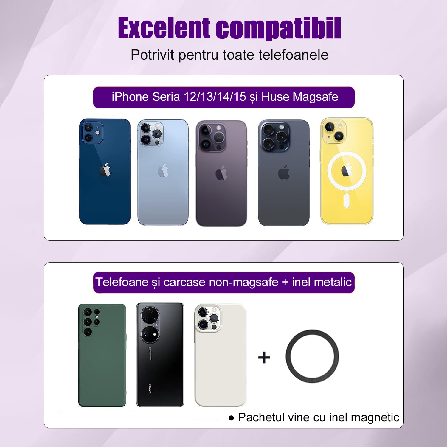 Trepied Foto Telescopic, BYONDSELF®, Suport Magnetic Pentru Telefon ...