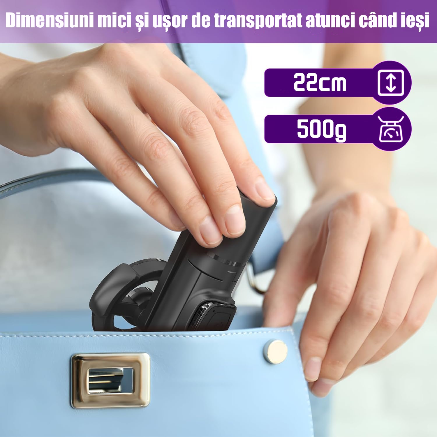 Trepied Foto Telescopic, Pentru Camera Foto/Telefon, Magnetic, 22-130cm ...