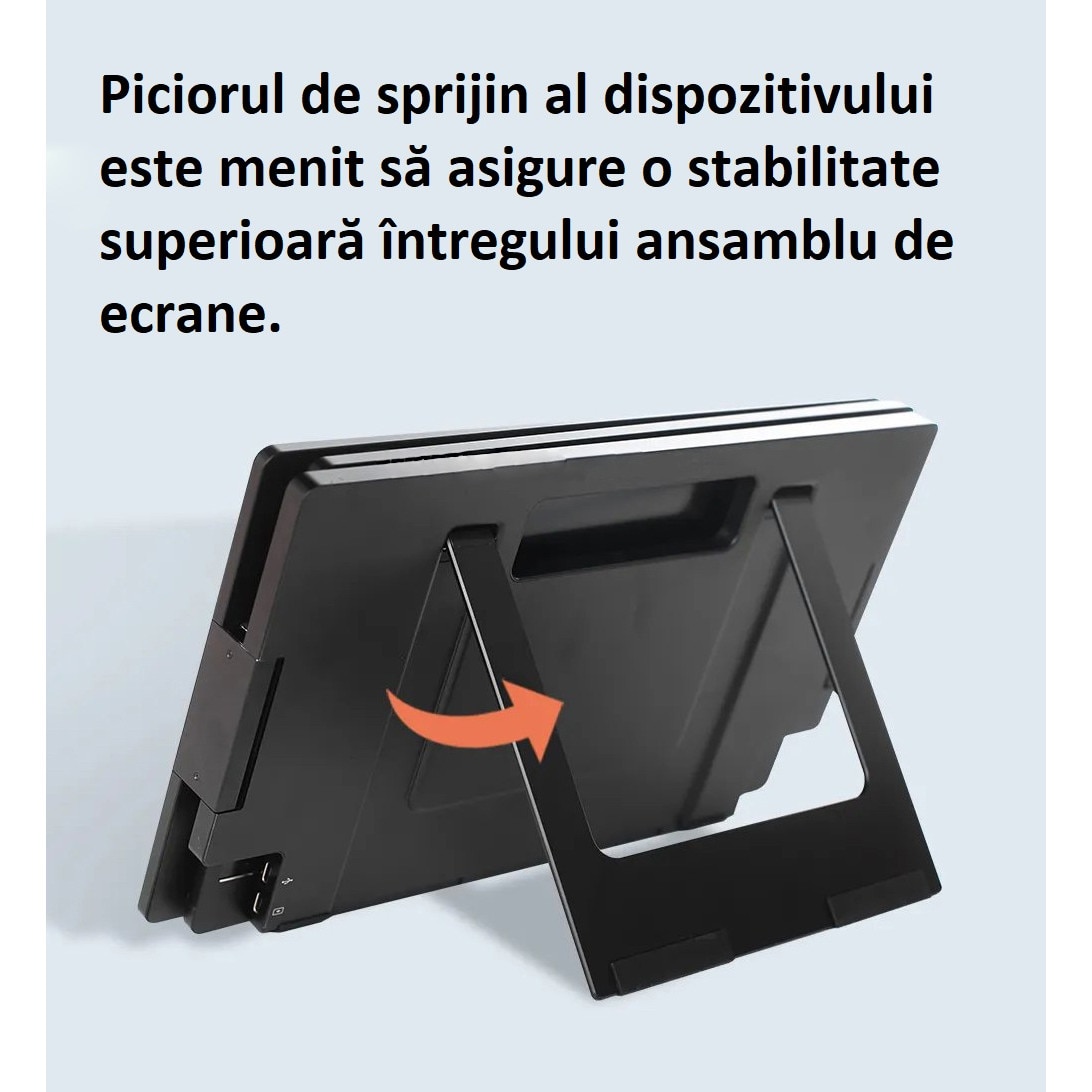 Monitor Extensibil Tri-Screen pentru Laptop Premium, dimensiune Ecrane ...
