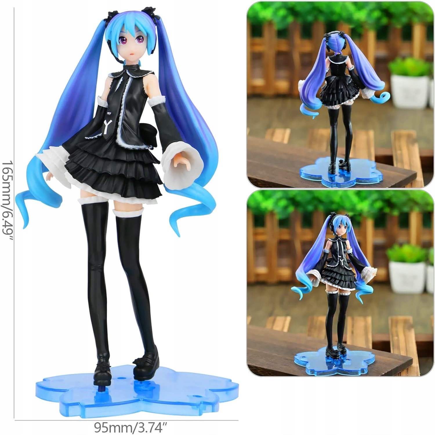 Figurina Luka Hatsune Miku, pentru birou sau topper tort, sintetic ...