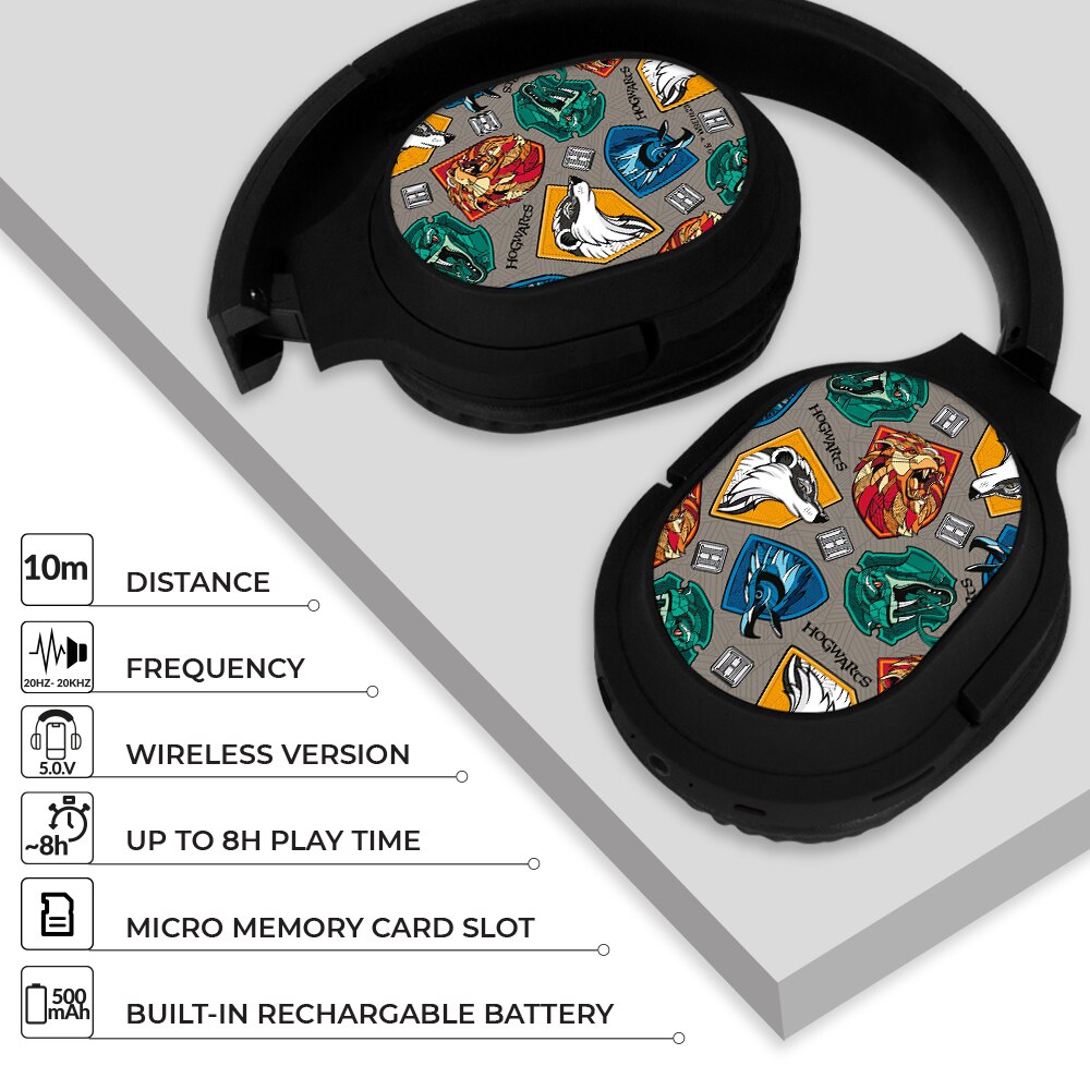 Casti fara fir, Harry Potter Model 022 Rosu - eMAG.ro