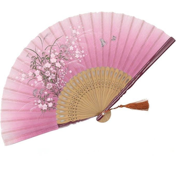 Evantai, In/Bambus, Roz - eMAG.ro