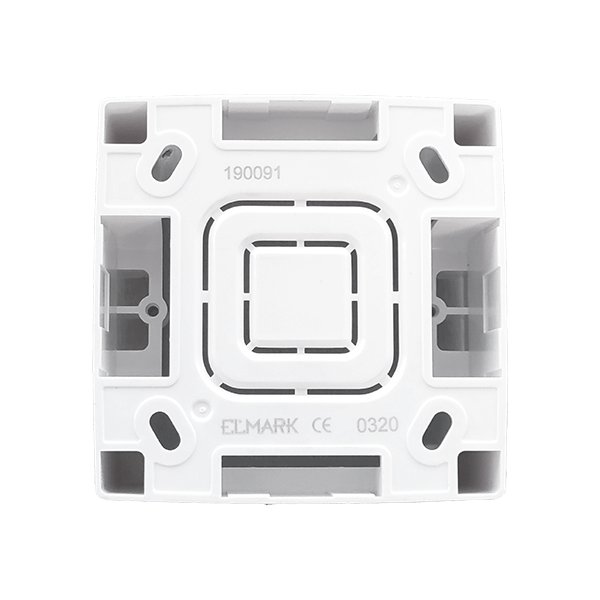 Кутия за открит монтаж Elmark City, Единична, Бяла - eMAG.bg