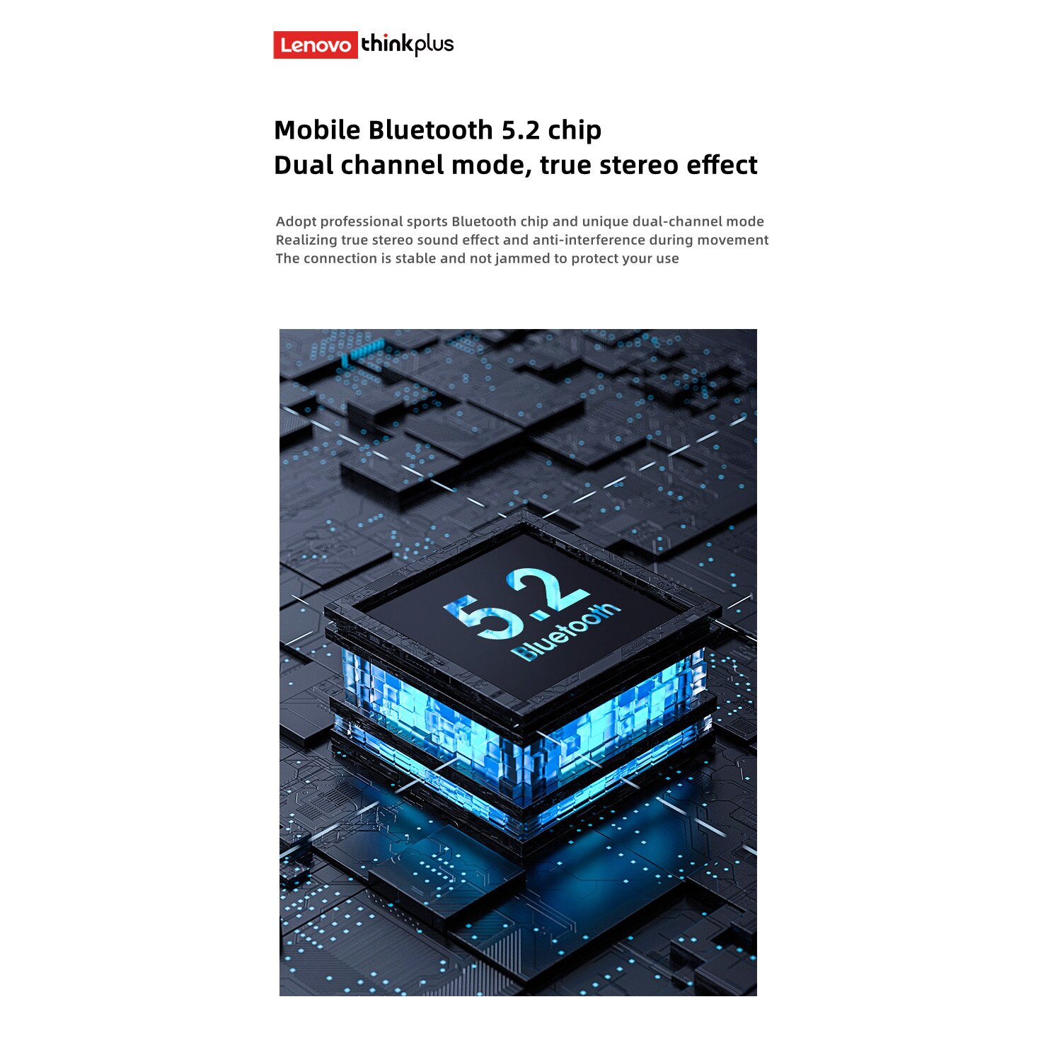 Безжични слушалки Lenovo HF ThinkPlus - BT10, зелено - eMAG.bg