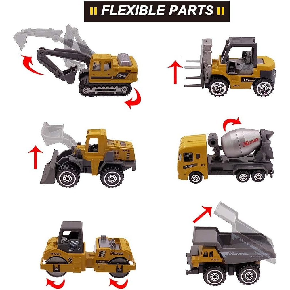 Set de camioane de jucarie pentru transport, MOSMAOO®, Serie ...