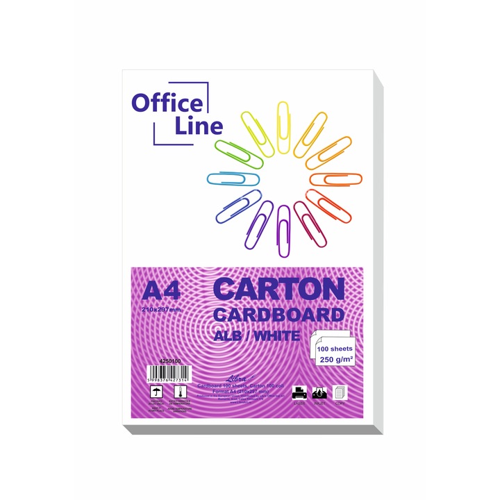 Carton alb A4 250 gr 100 coli/top - eMAG.ro