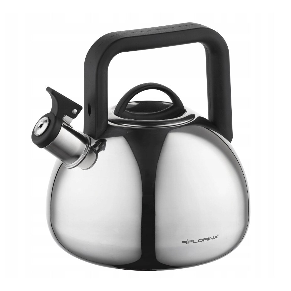 Ceainic din inox cu fluier, fierbator traditional, capacitate 2.5 litri ...