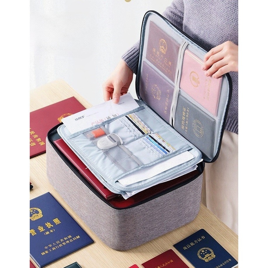 Geanta Flippy pentru Depozitare Acte si Documente, Facturi, Carduri, cu ...