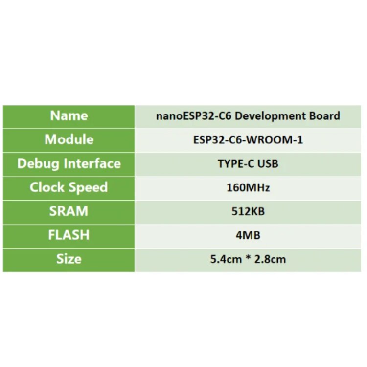 Placa dezvoltatoare nano ESP32-C6, Zigbee, Thread, WiFi 6, BLE 5.0 ...