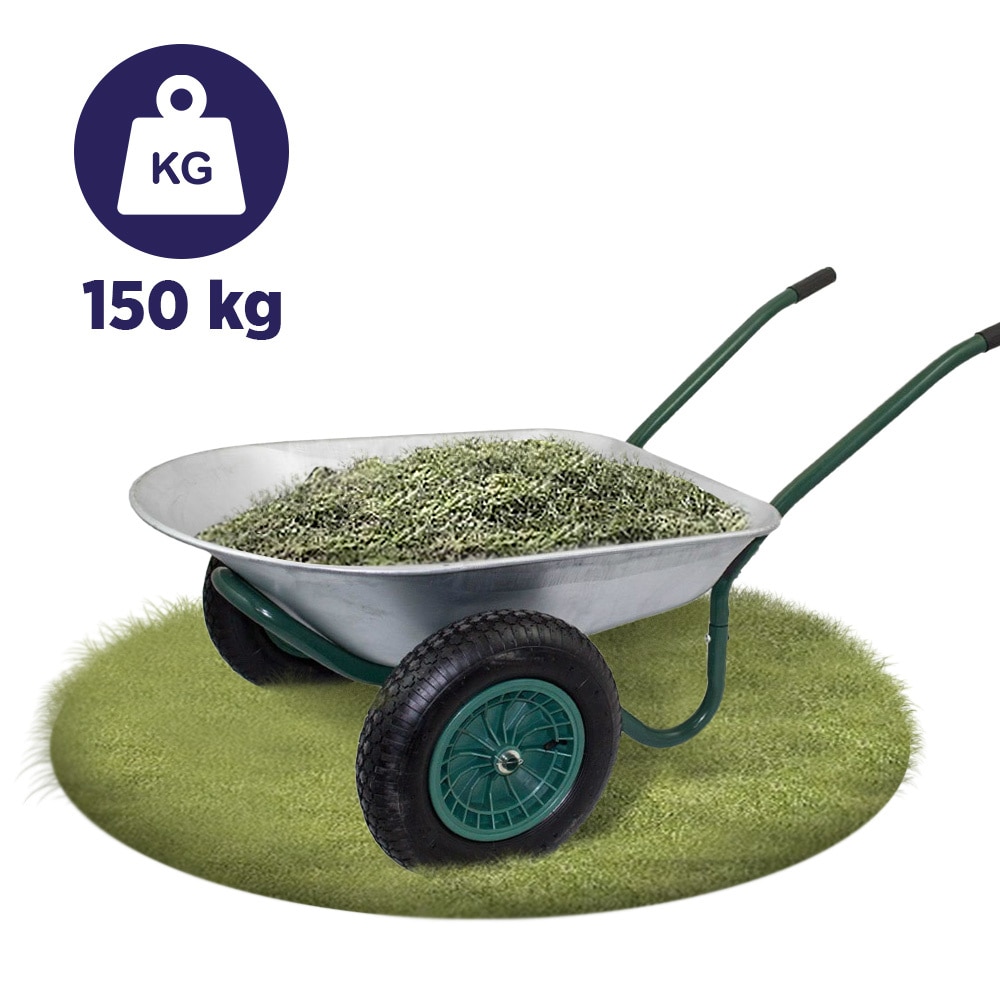 Roaba de gradina, zincata, 100 L, Max 150 kg, Bituxx - eMAG.ro