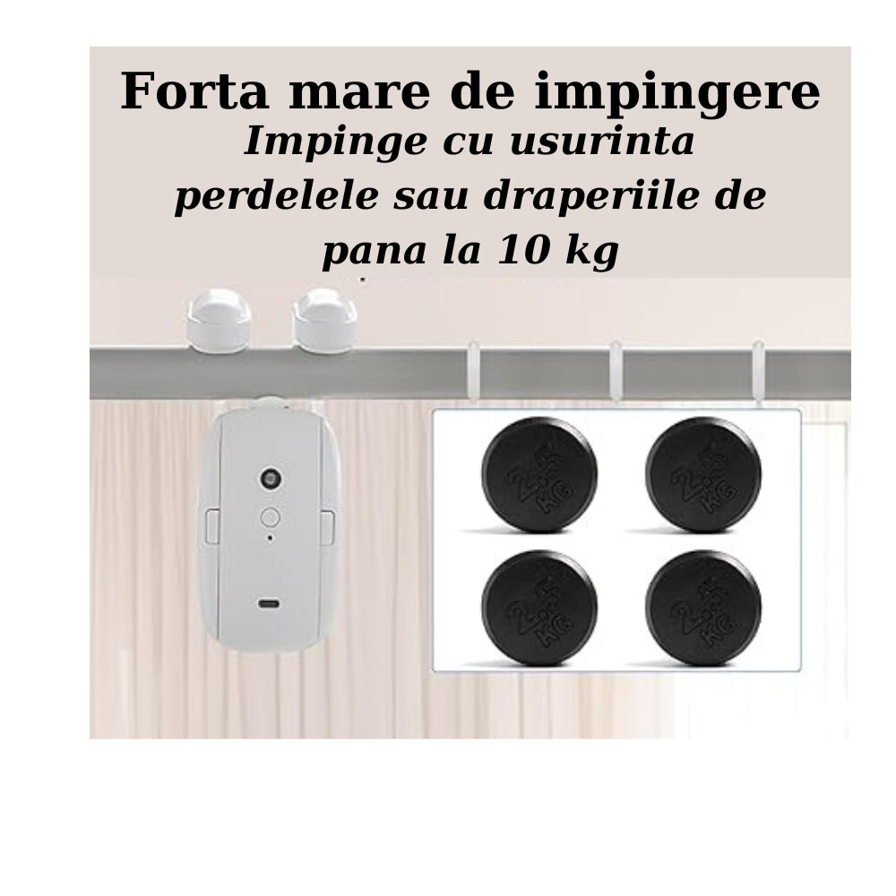 Robot inteligent de inchis/deschis perdele/draperii pentru tija tip ...