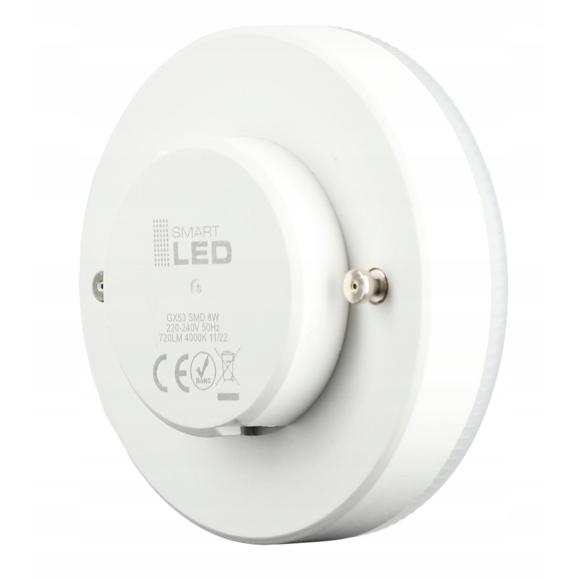 Bec LED GX53, 12W, 1160 lm, lumina neutra, rotund, alb - eMAG.ro