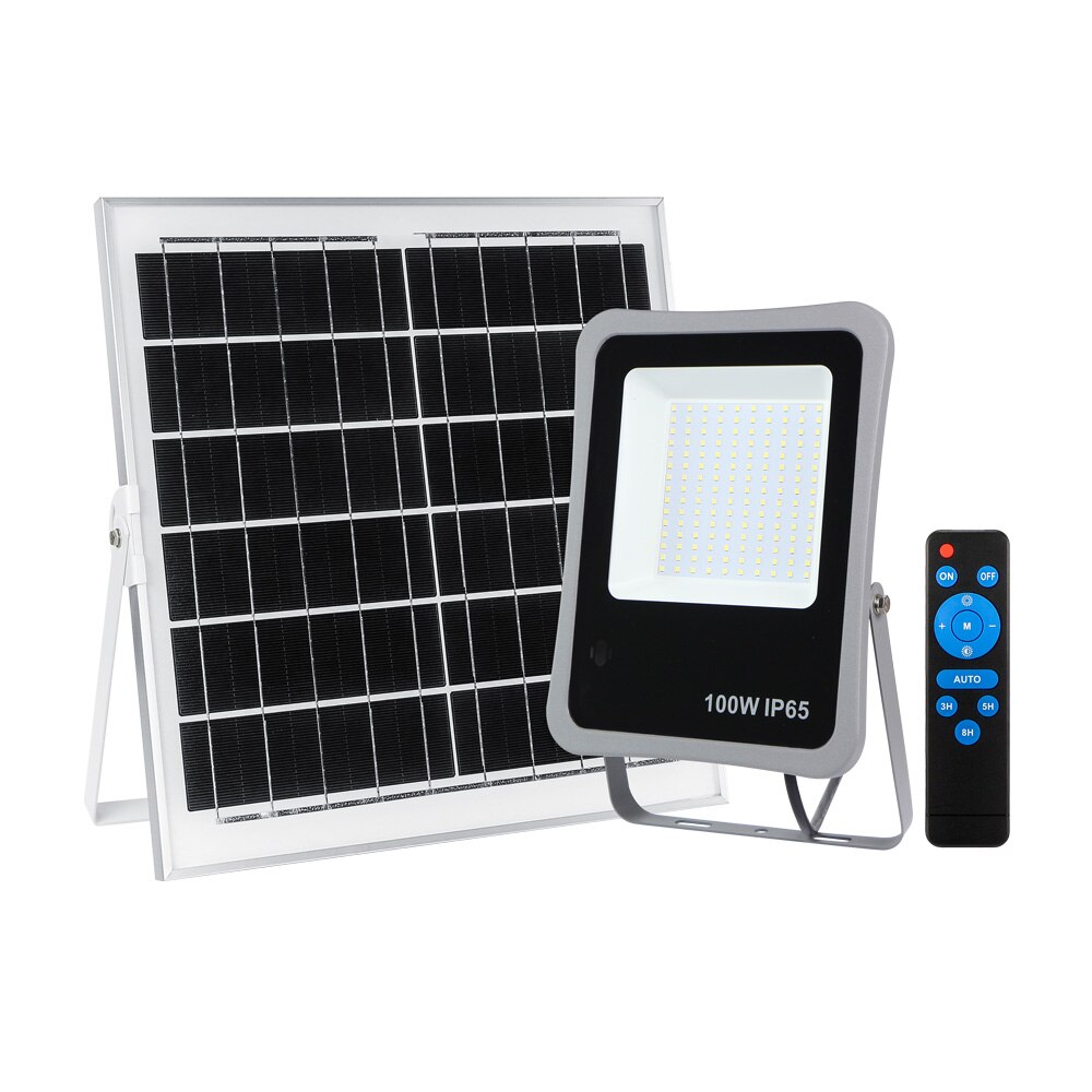 Proiector LED solar 100W 6500K - eMAG.ro